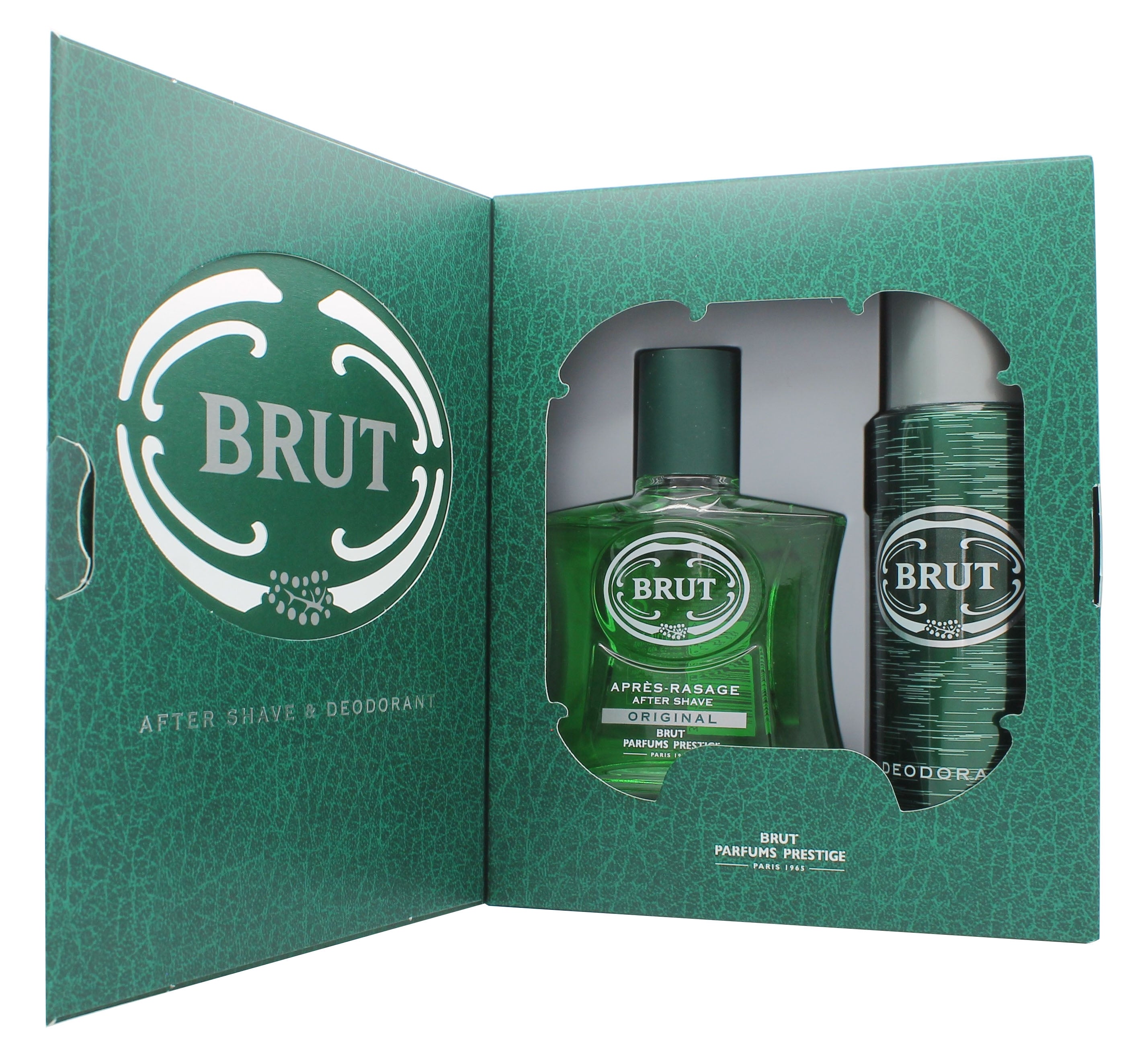 Brut Gift Set 100ml Aftershave + 200ml Deodorant Spray – PeLuxe Beauty